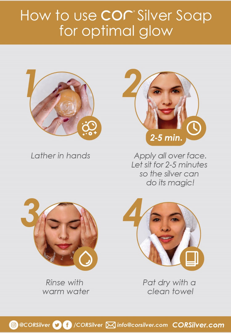 How to Use Cor Silver Soap – Cor Silver Skincare